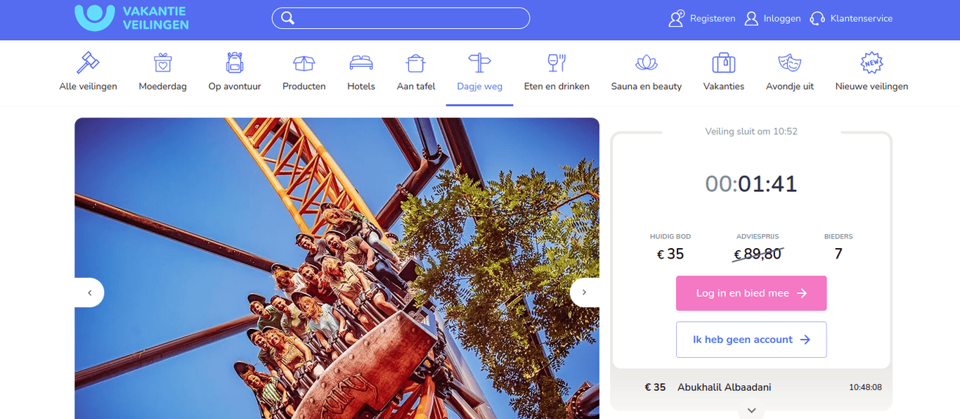 TechNative - Vakantie Veilingen